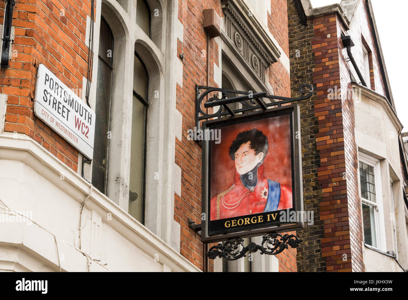 The King George 1V public house on Portsmouth Street, London, WC2, UK ...
