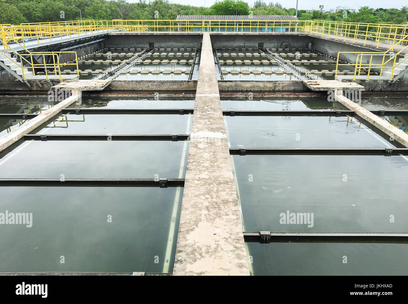 waste water in Wastewater treatment pond Stock Photo - Alamy