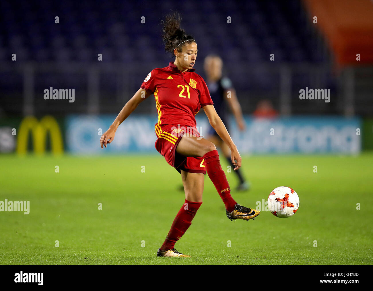 Spain's Leila Ouahabi in action during the UEFA Women's Euro 2017 ...