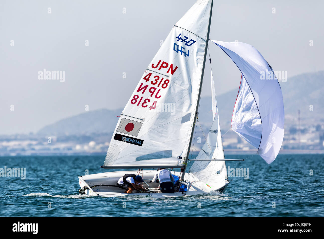Yacht 470 class sail boat hi-res stock photography and images - Alamy
