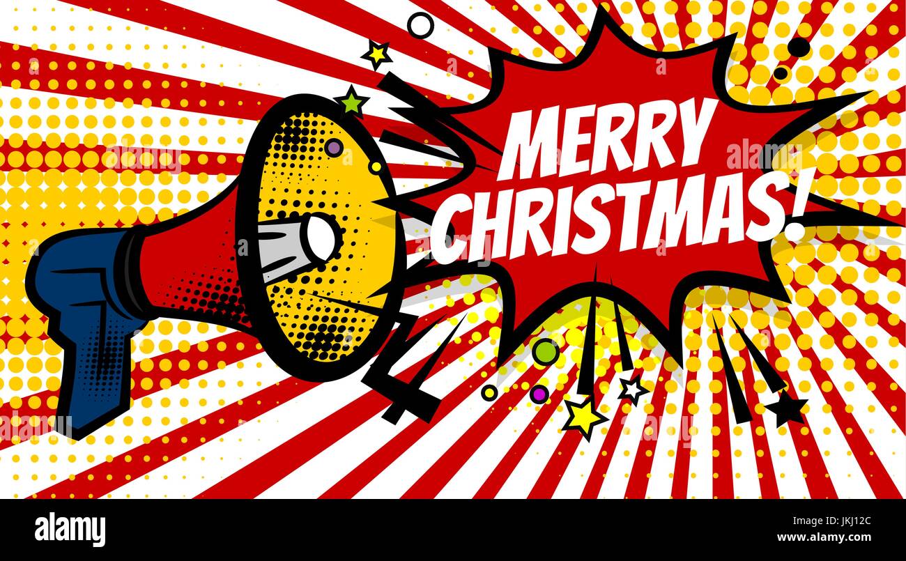 Merry christmas vector colored Stock Vector Images - Alamy