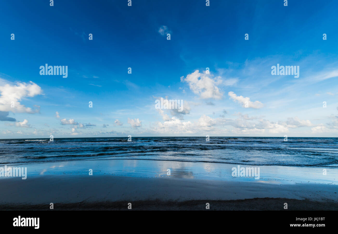 blue sky and white clouds with sea Stock Photo - Alamy