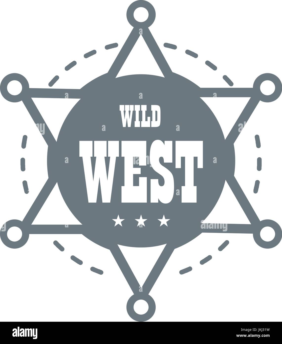 Wild west logo, simple style Stock Vector Image & Art - Alamy