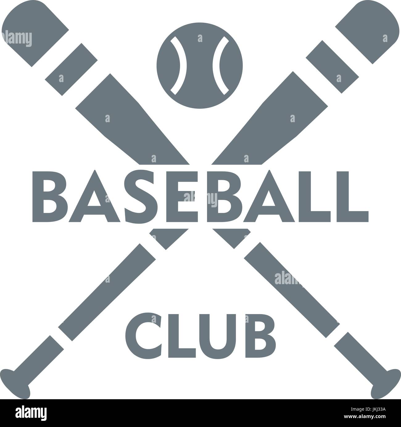 Baseball club logo, simple style Stock Vector Image & Art - Alamy