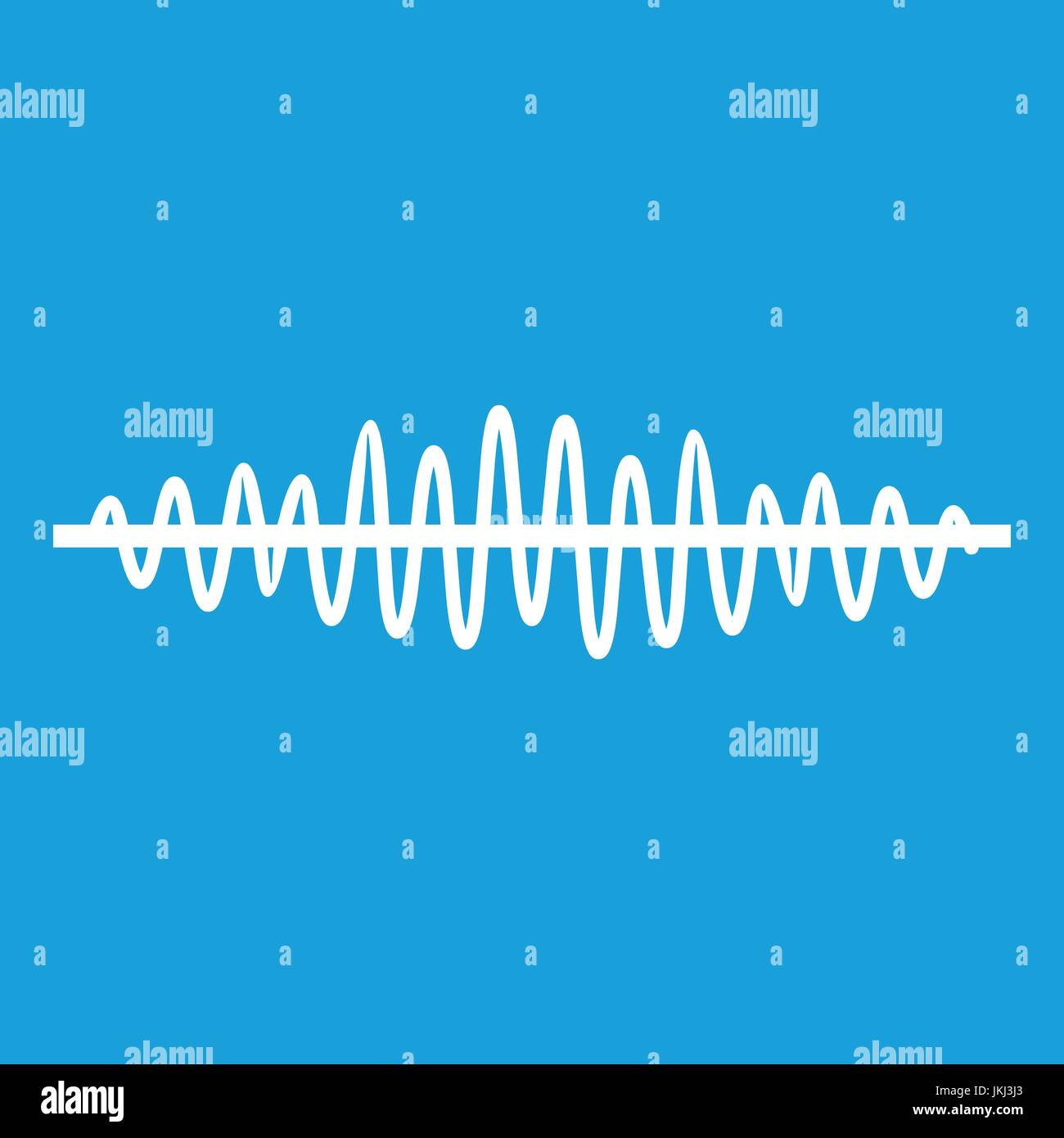 Sound wave icon white Stock Vector Image & Art - Alamy