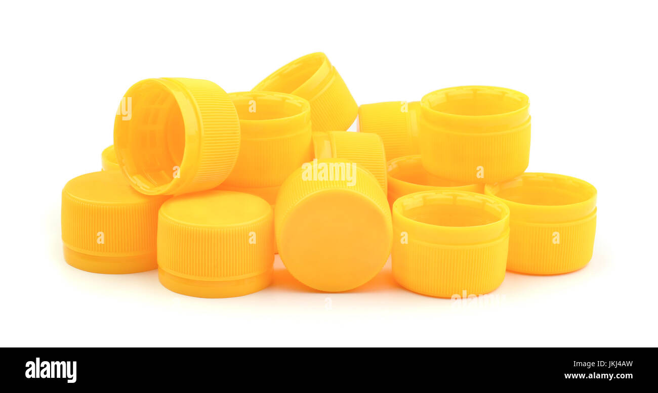 Yellow plastic cap Cut Out Stock Images & Pictures - Alamy