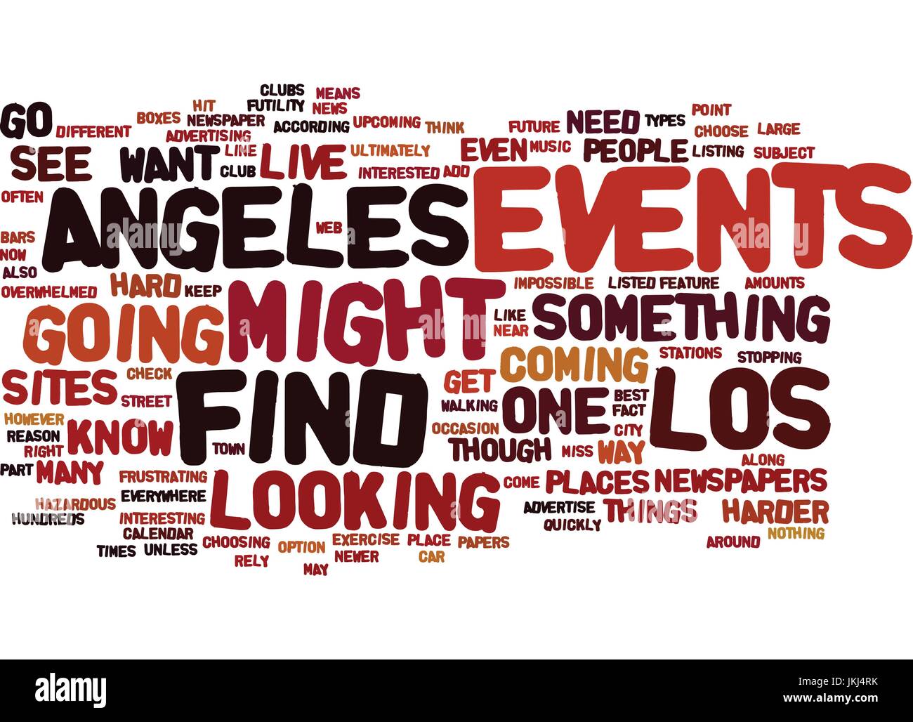 Los Angeles Word Cloud Concept Stock Vector Images - Alamy