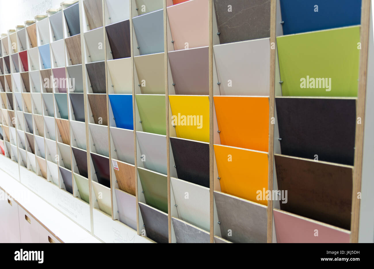 Colored samples of wooden Stock Photo - Alamy