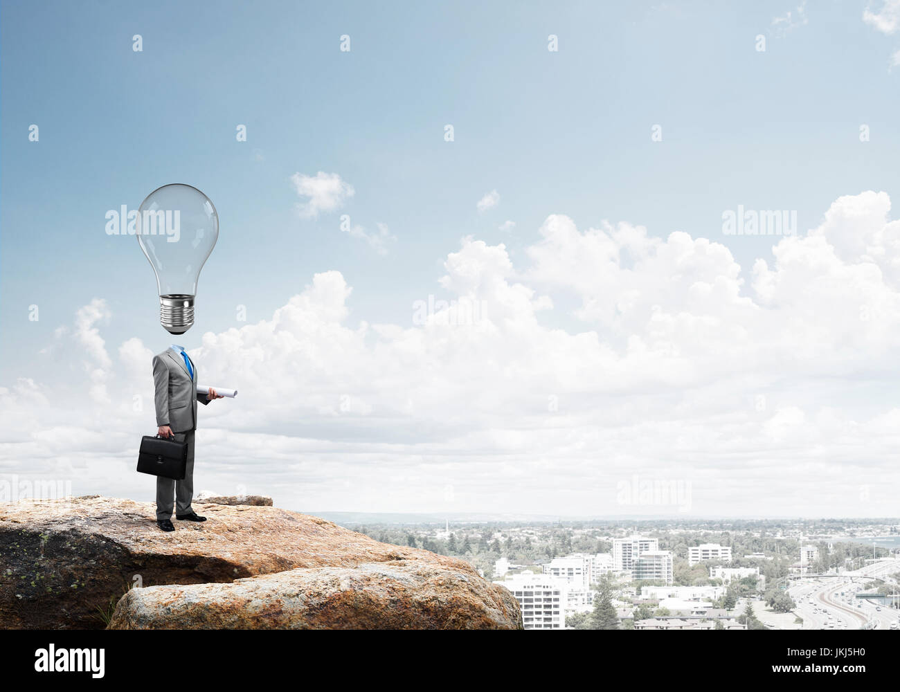 Man of creative ideas Stock Photo - Alamy