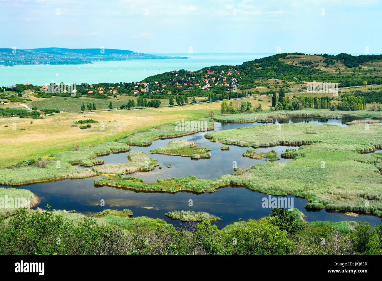 View to Lake Balaton from Tihany peninsula, Hungary Stock Photo - Alamy