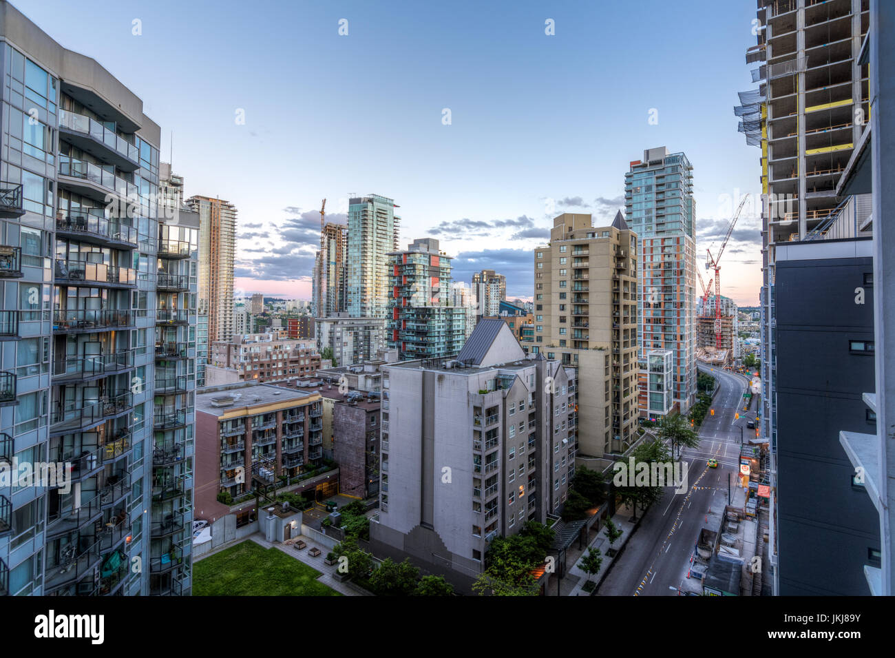 Vancouver, Canada - June 20, 2017: High rises in Vancouver's downtown ...