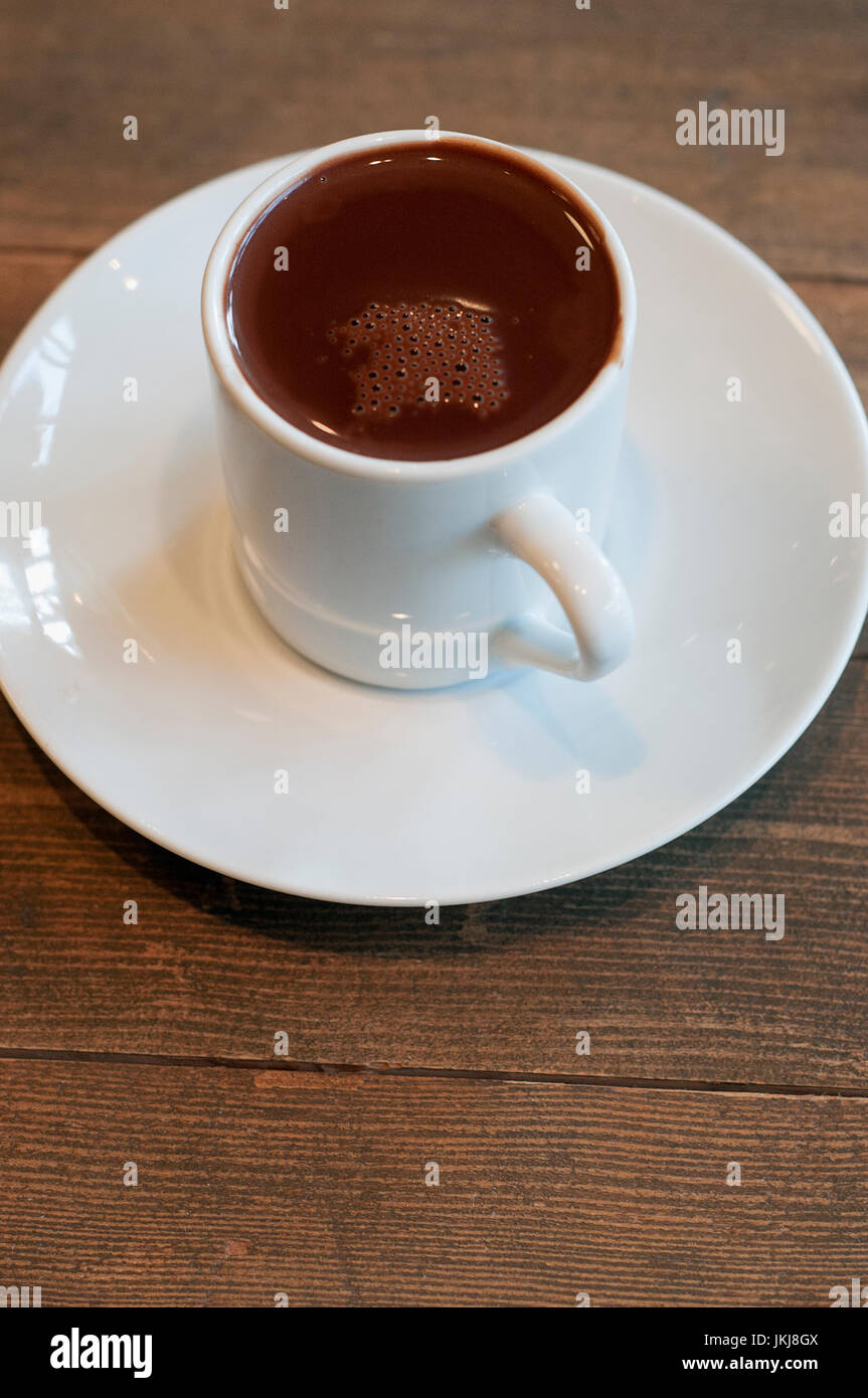A cup of sipping chocolate Stock Photo - Alamy