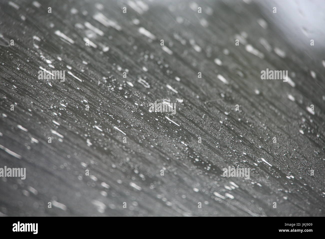 Raindrops on Car Windshield Stock Photo - Alamy