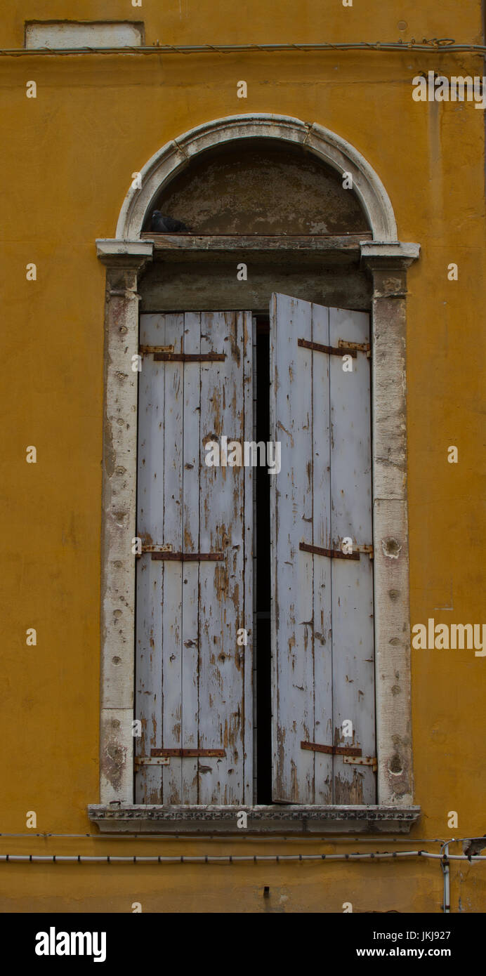 Colourful windows and shutters. Venice. Italy Stock Photo - Alamy