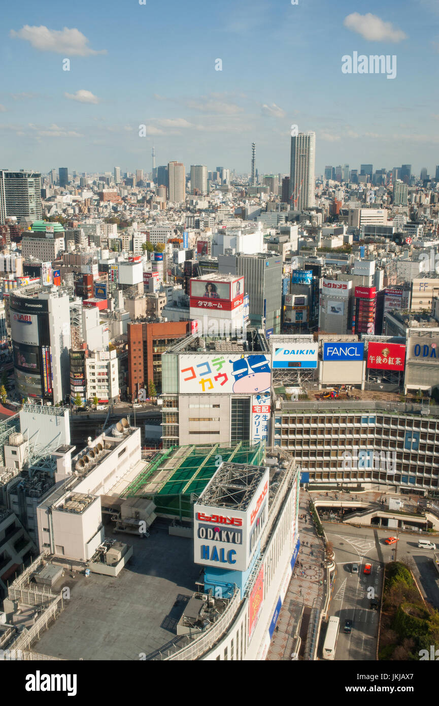 Tokyo, Japan, aerial view and skyline Stock Photo - Alamy