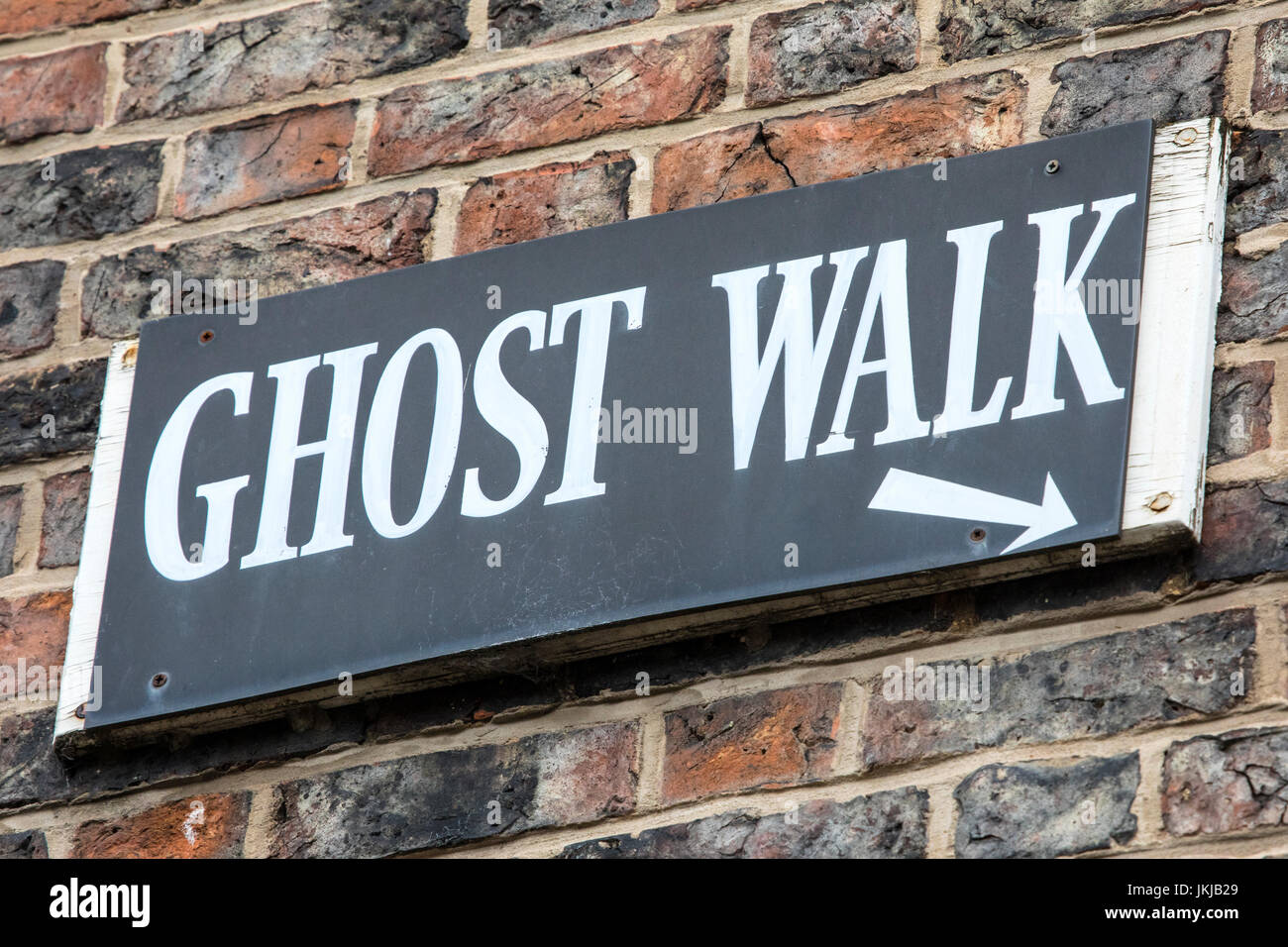 Ghost walk sign hi-res stock photography and images - Alamy
