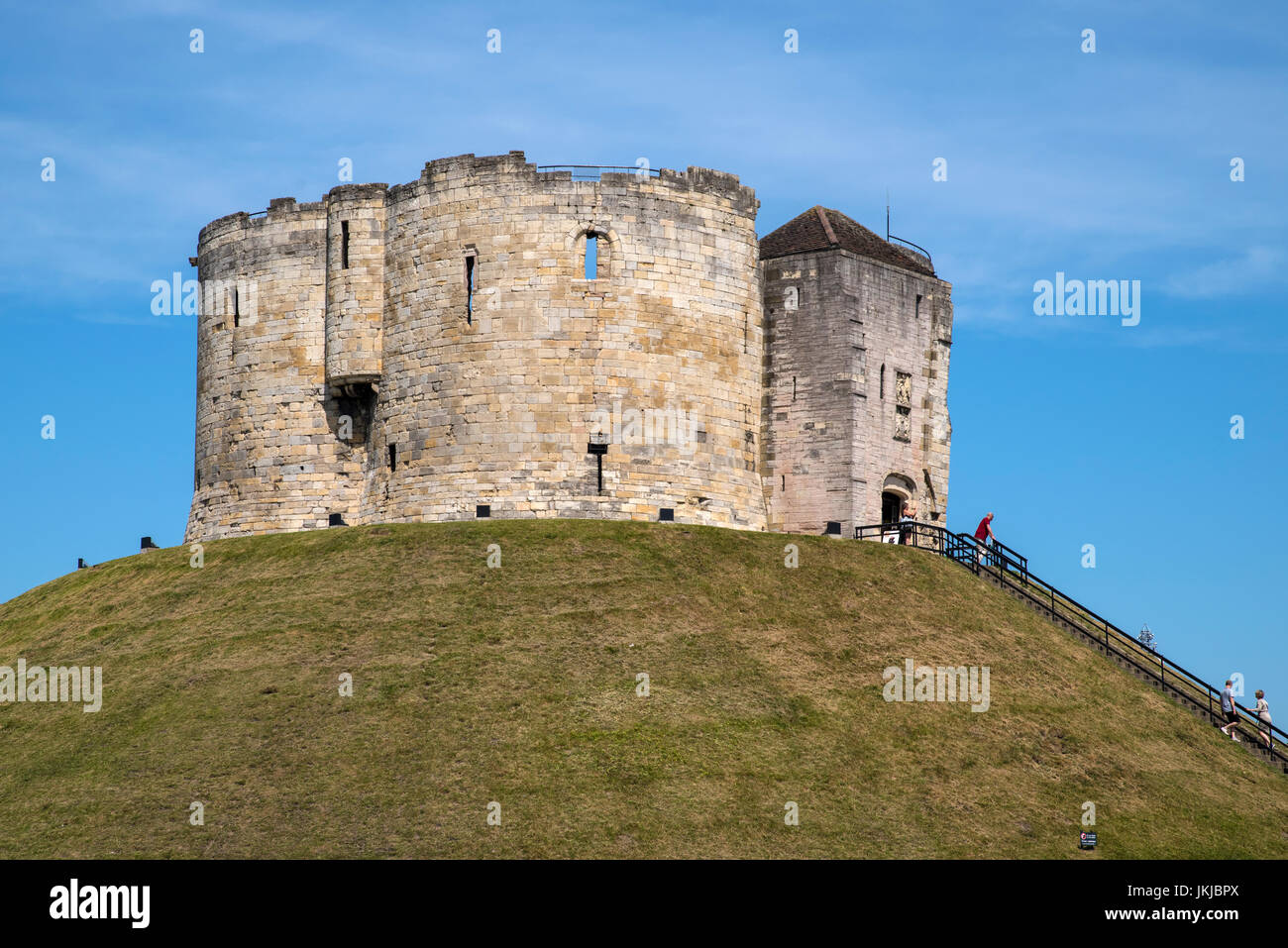 A view of the Cliffords Tower, also known as York Castle in the ...