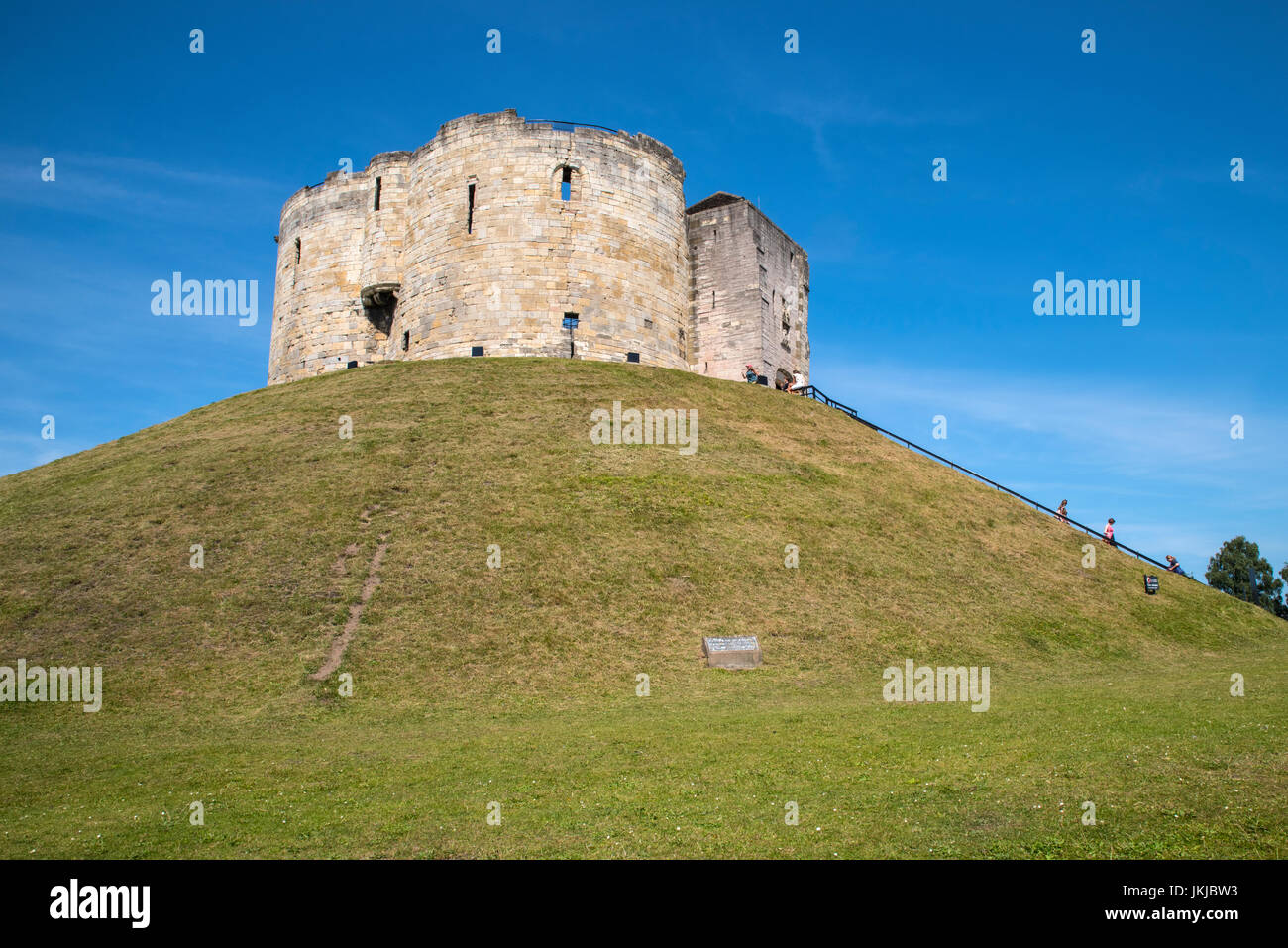 A view of the Cliffords Tower, also known as York Castle in the ...