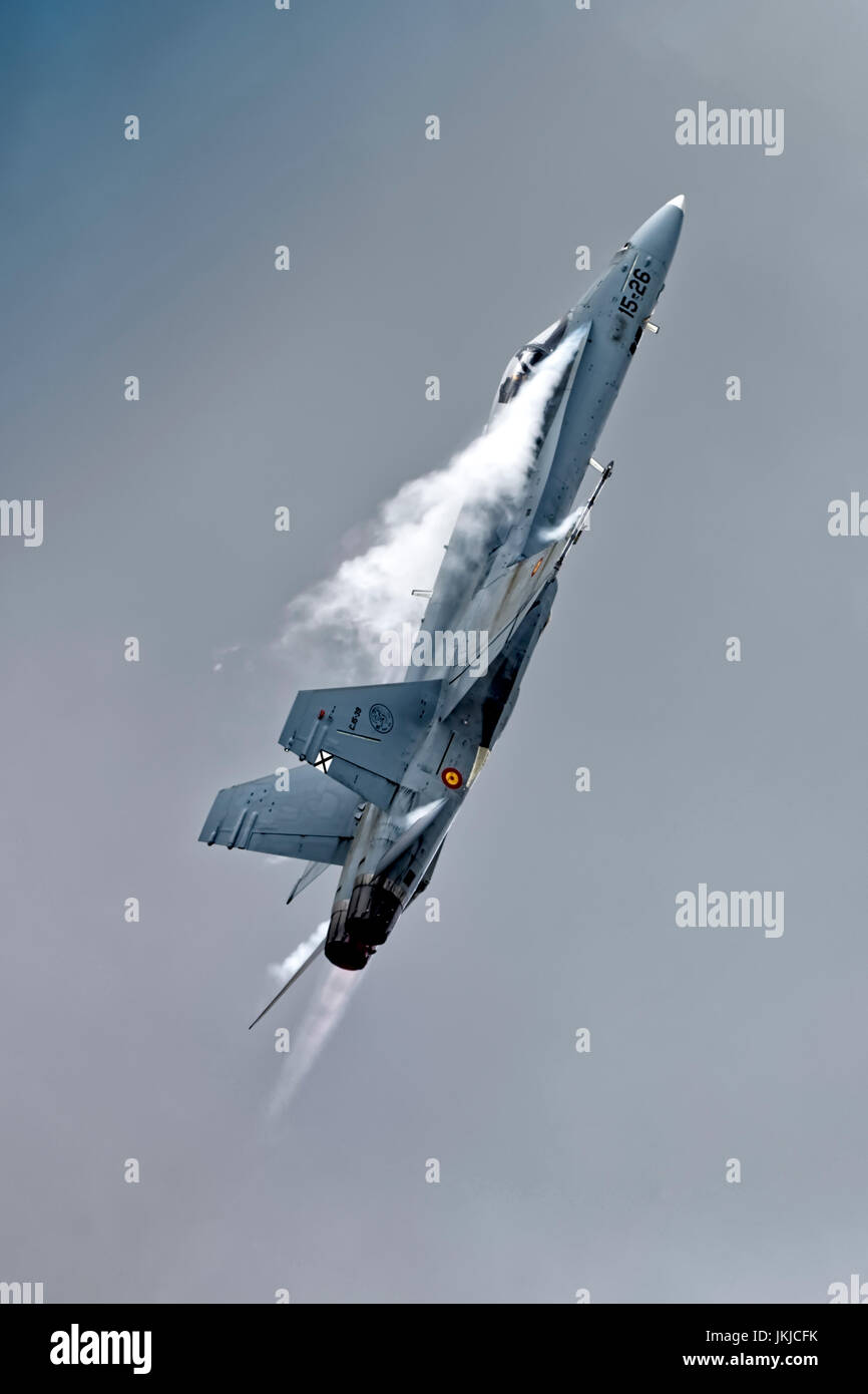 A McDonnell Douglas EF-18M Hornet, Ala 15, Spanish Air Force at the ...