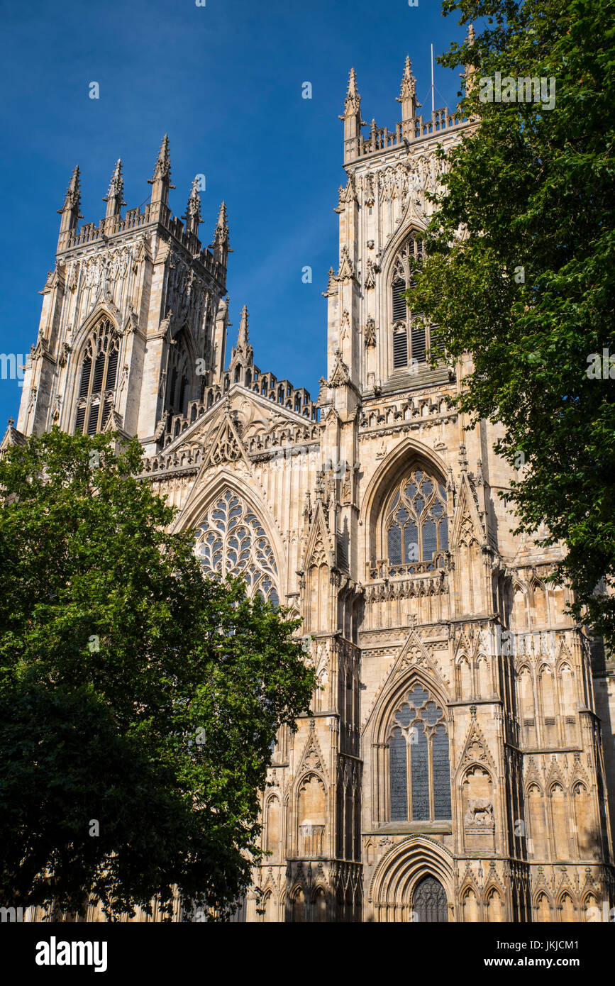 The magnificent York Minster in the historic city of York in England ...
