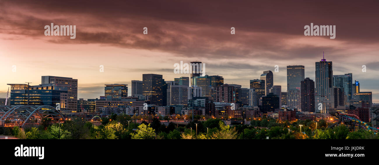 Morning sunrise over Denver Colorado Stock Photo - Alamy