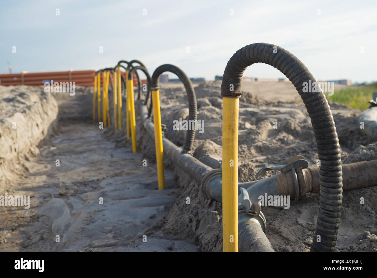 drainage system on a construction site Stock Photo - Alamy
