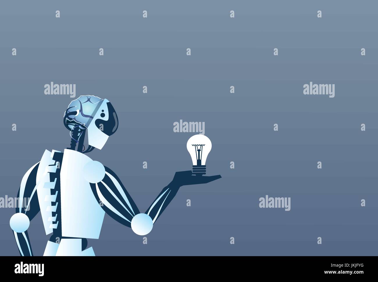 Modern Robot Hold Light Bulb Artificial Intelligence Technology Stock ... Modern Robot Hold Light Bulb Artificial Intelligence Technology Stock ...