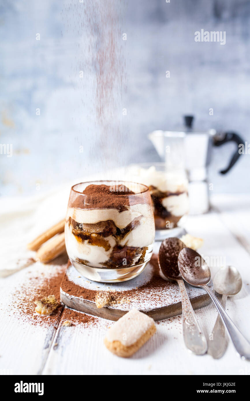 Tiramisu in a glass Stock Photo - Alamy