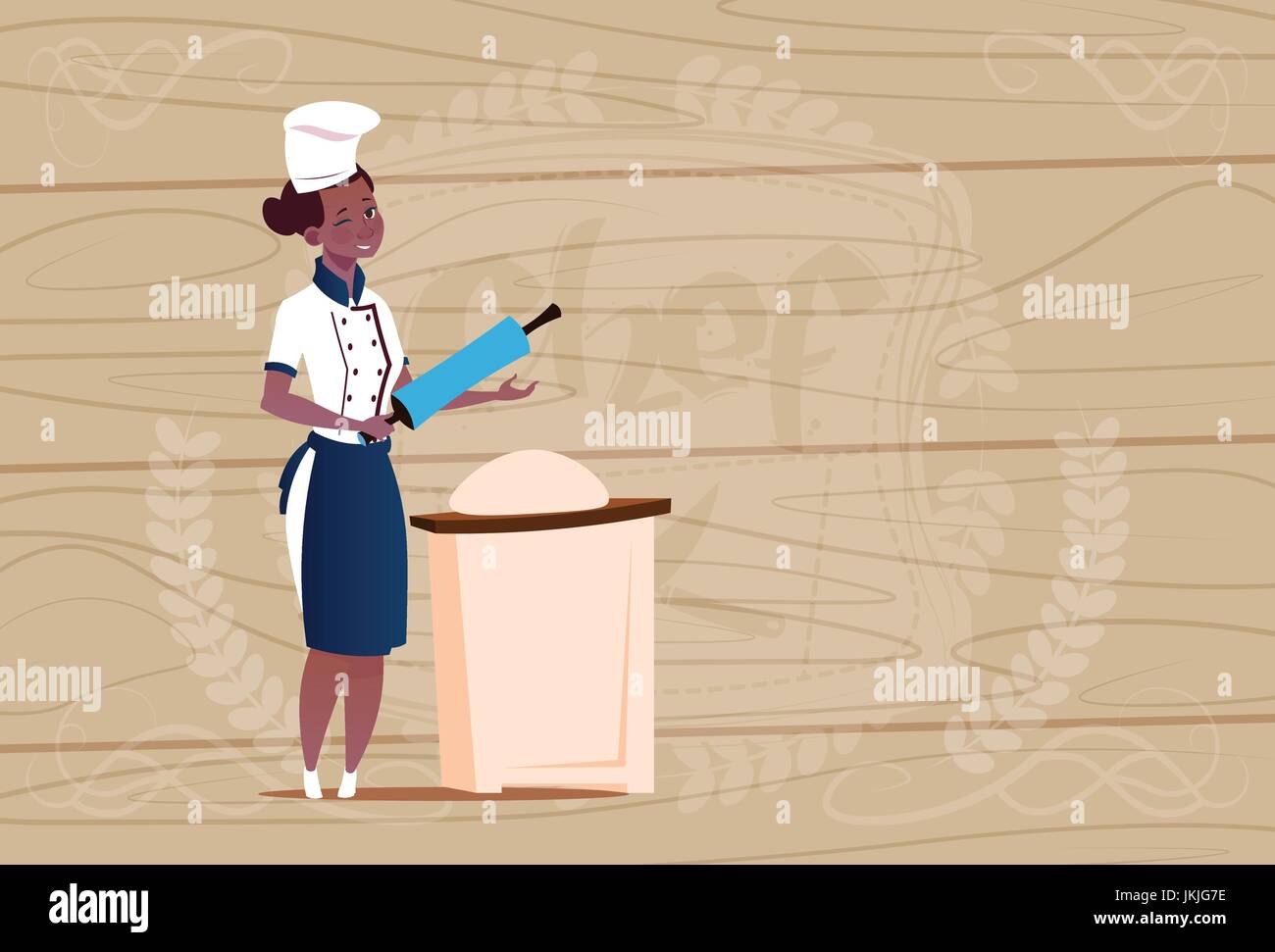 Rolling pin in cartoon Stock Vector Images - Alamy