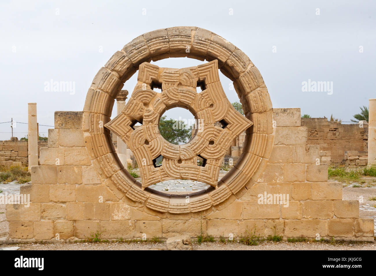 Hisham's Palace Stone Decoration in the West Bank city of Jericho ...