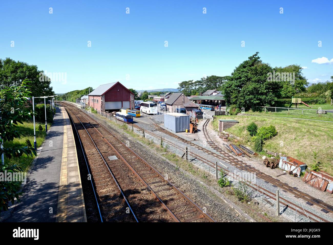 Ravenglass railway stations Cumbria UK Stock Photo - Alamy