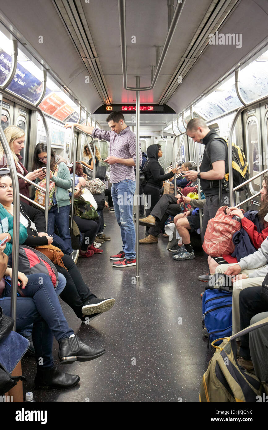 People Inside Subway Train