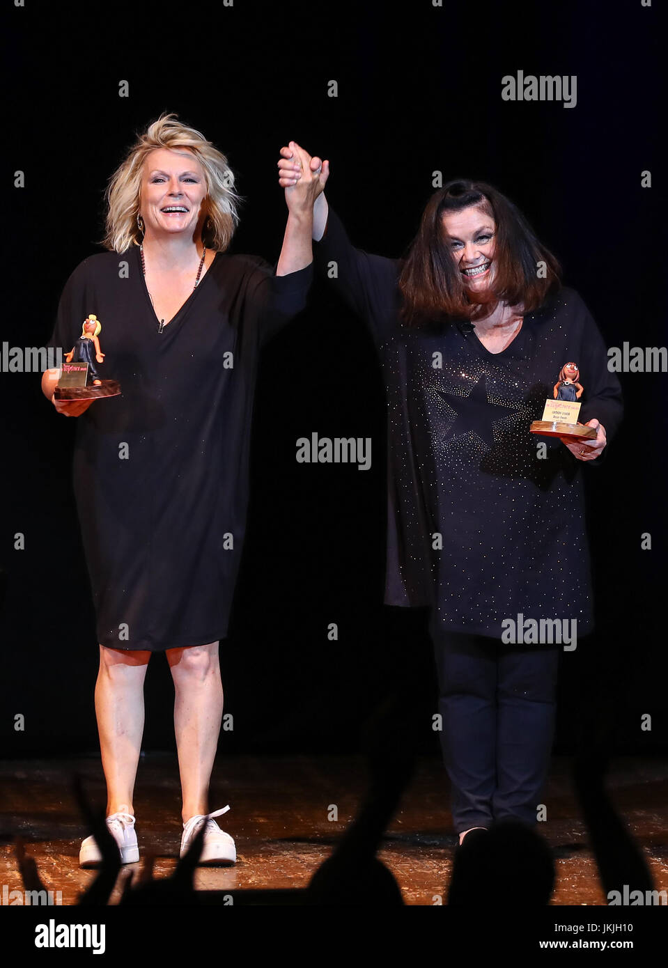 French and Saunders in conversation with Mel Giedroyc at the Colton ...
