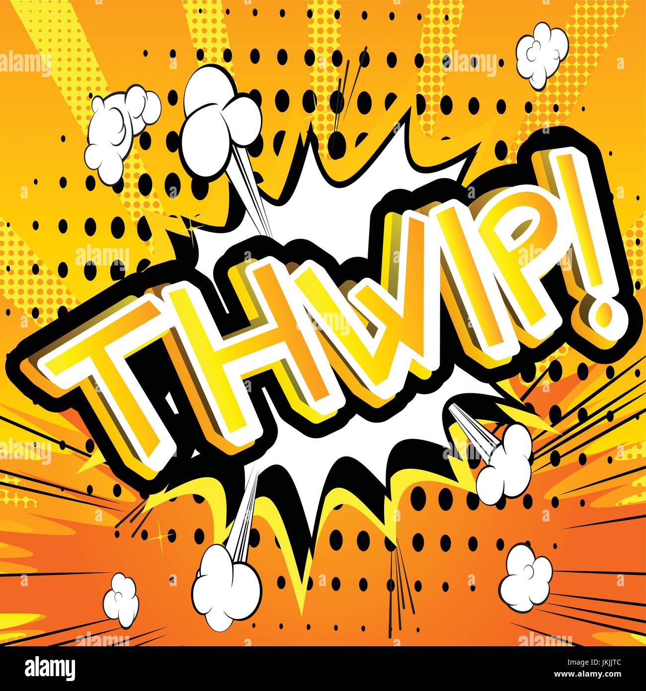 Thwip! - Vector illustrated comic book style expression Stock Vector ...