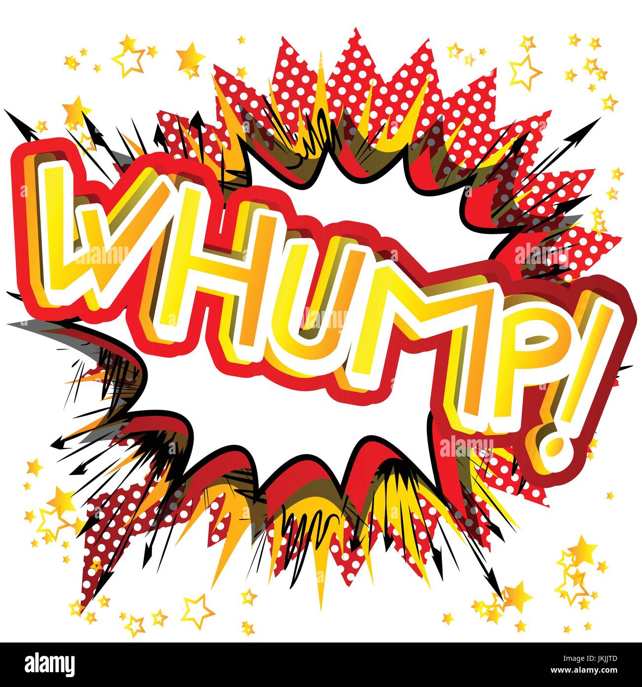 Whump! - Vector illustrated comic book style expression Stock Vector ...
