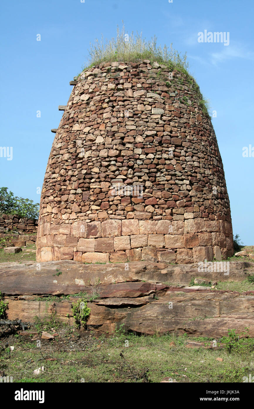 Dressed stone watch tower for observation by guards inside fort on ...