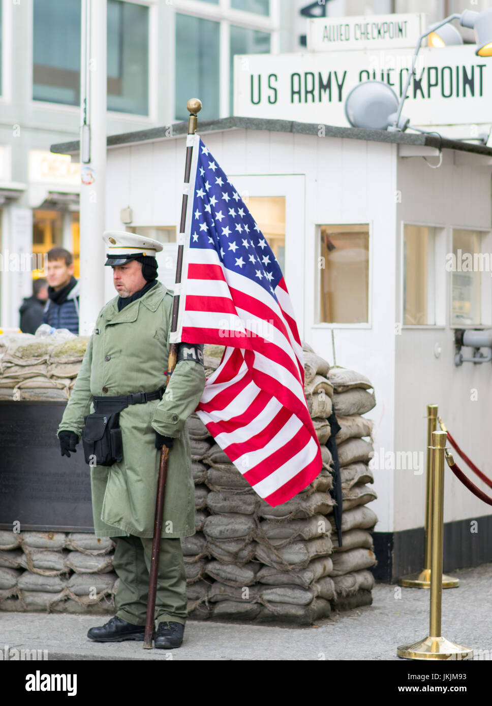 Us soldier checkpoint charlie berlin hi-res stock photography and ...