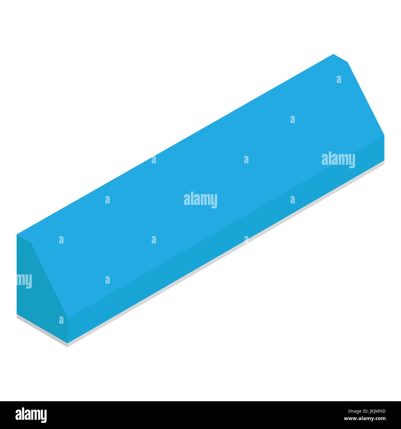 Vector illustration 3d isometric perspective awning for shop. Blue ...