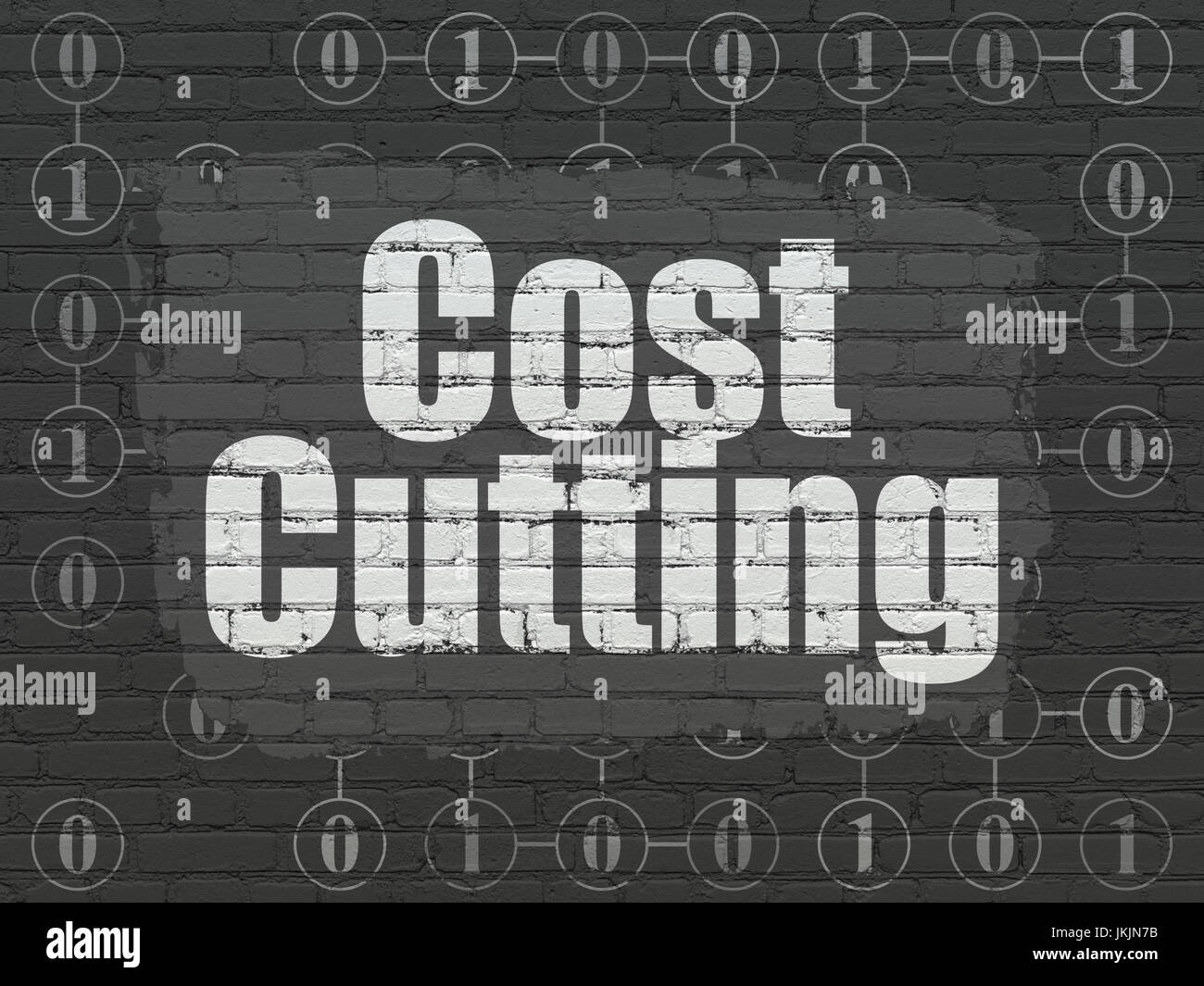 Finance concept: Cost Cutting on wall background Stock Photo - Alamy