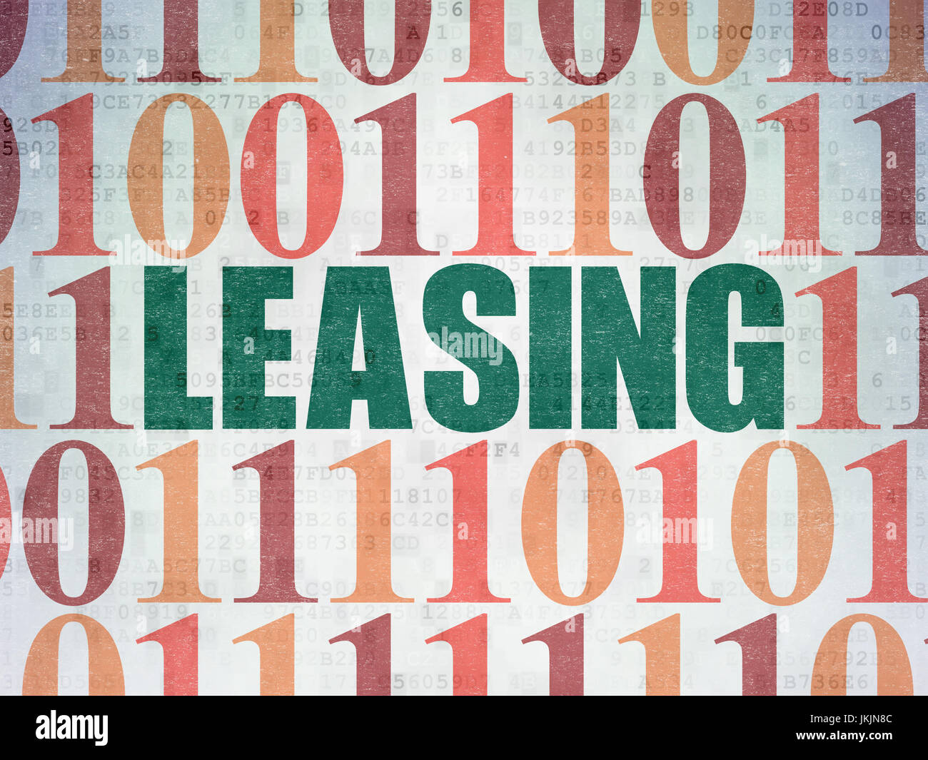 Finance concept: Leasing on Digital Data Paper background Stock Photo - Alamy