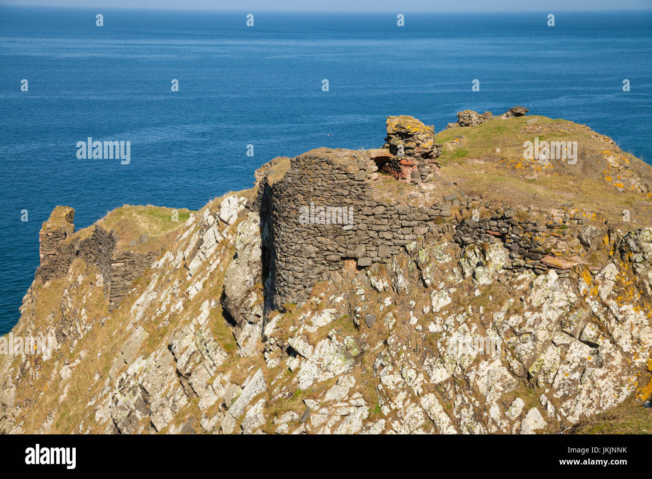 Fast Castle near St Abbs, Scottish Borders, Scotland, UK Stock Photo ...