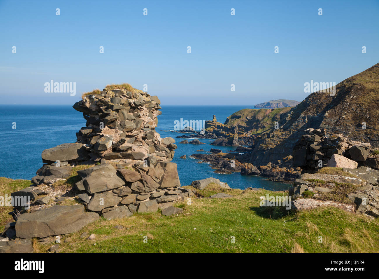 Fast Castle near St Abbs, Scottish Borders, Scotland, UK Stock Photo ...