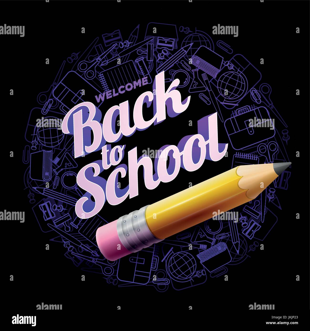Back to school design hi-res stock photography and images - Alamy