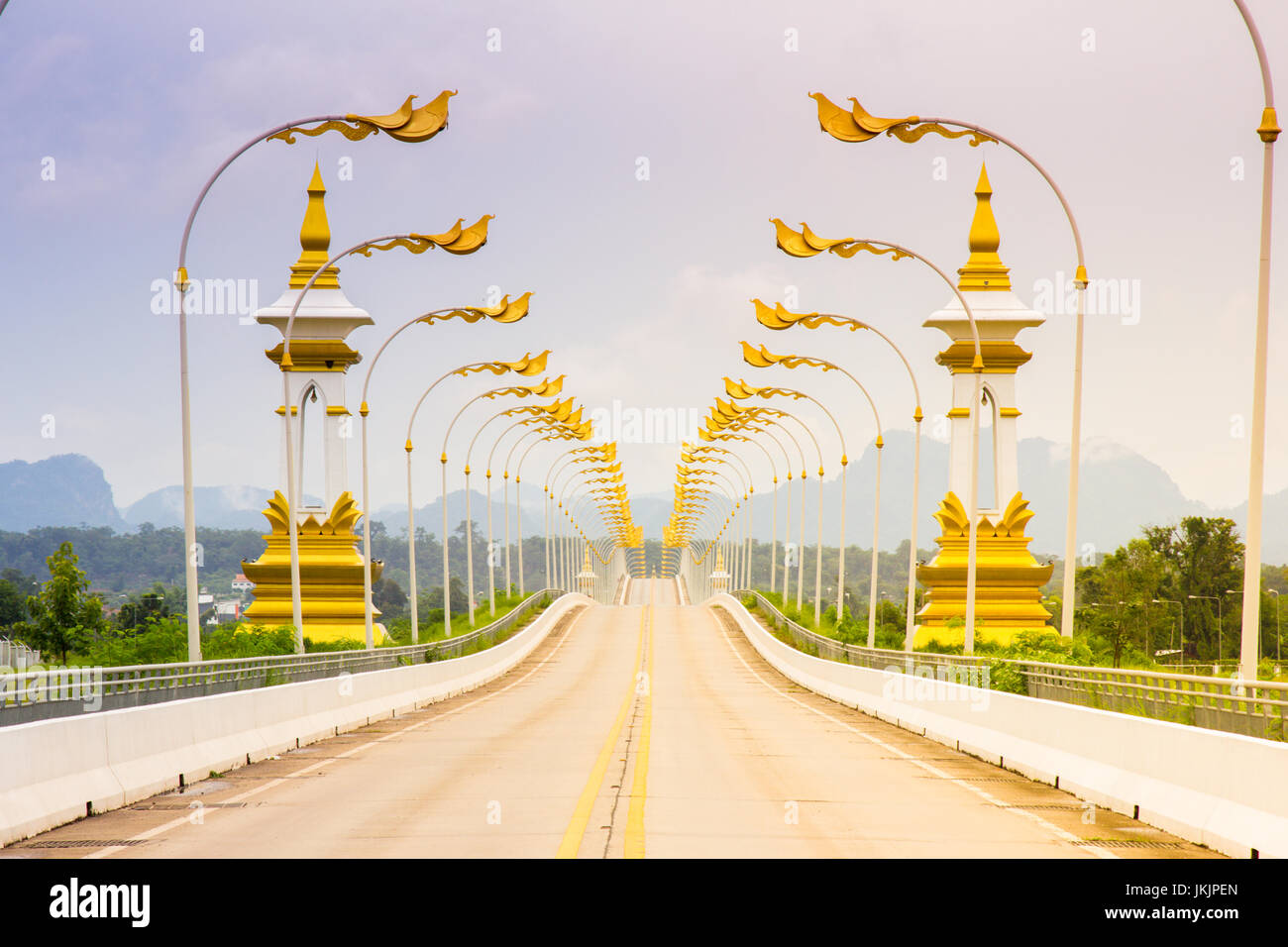 Friendship bridge laos hi-res stock photography and images - Alamy