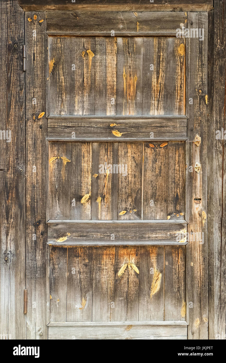 Vintage rustic wooden door Stock Photo - Alamy