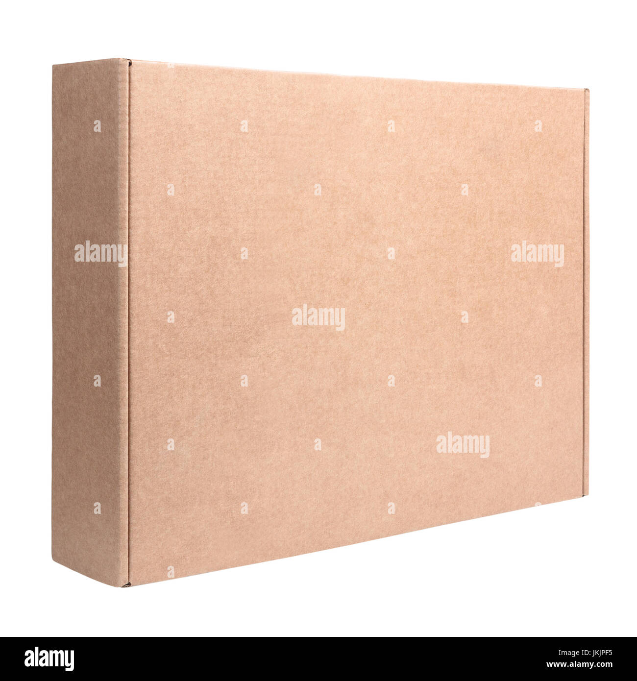 Blank cardboard box isolated on white background Stock Photo - Alamy