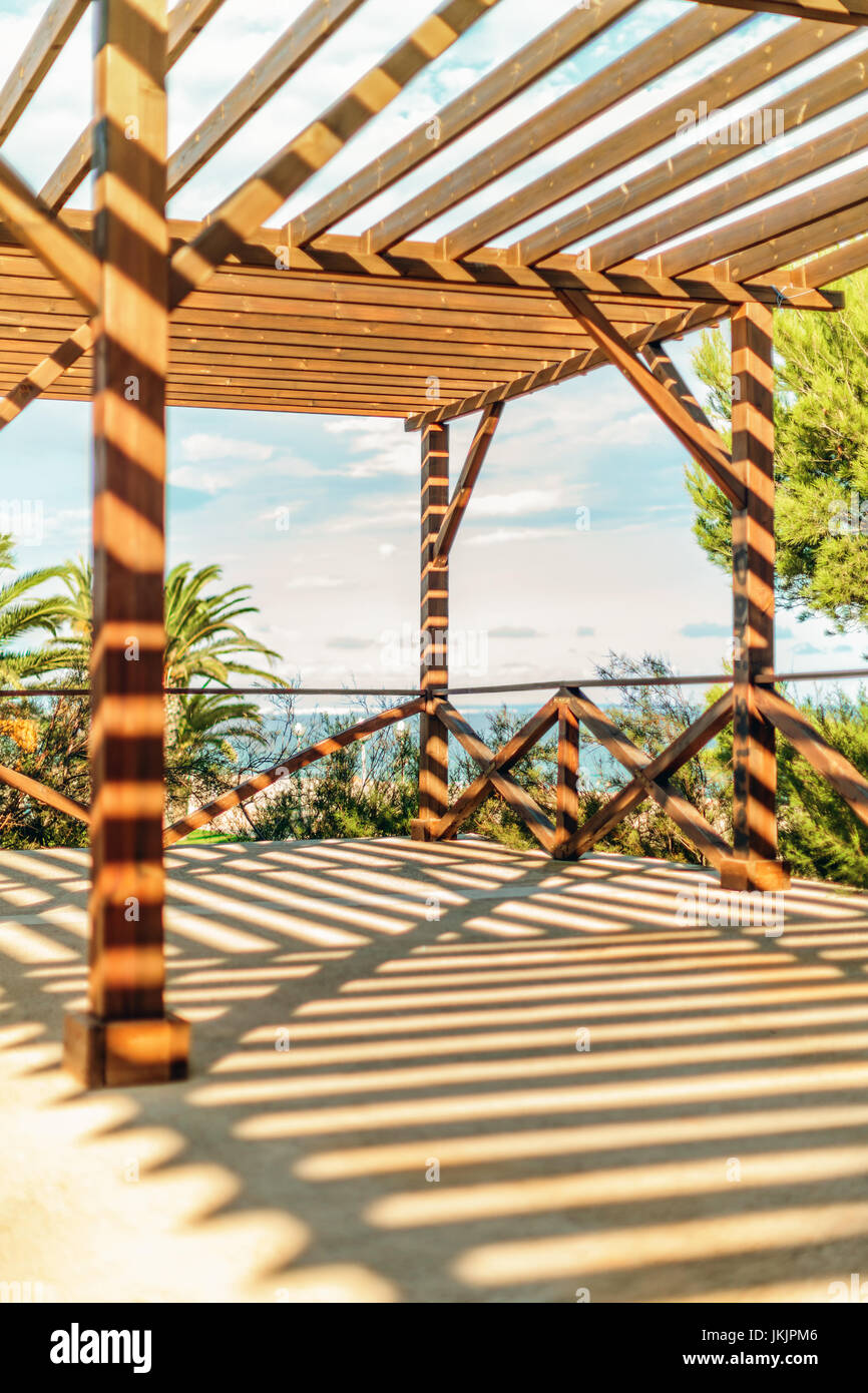 Wooden terrace ceiling hi-res stock photography and images - Alamy