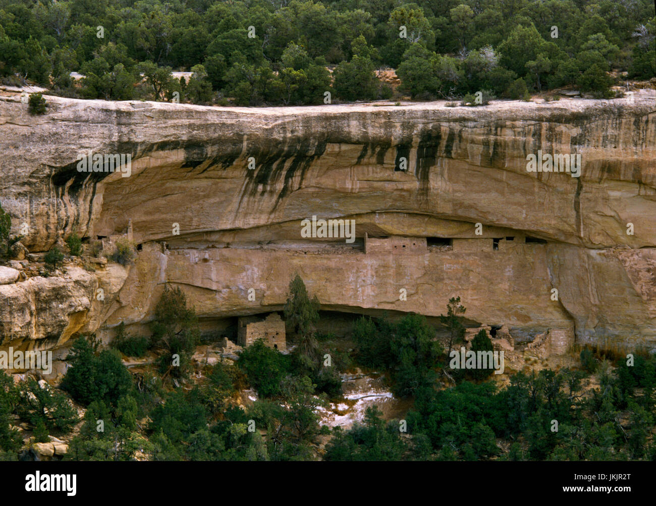 Sunset House Anasazi cliff dwelling, Mesa Verde, Colorado: view E from ...