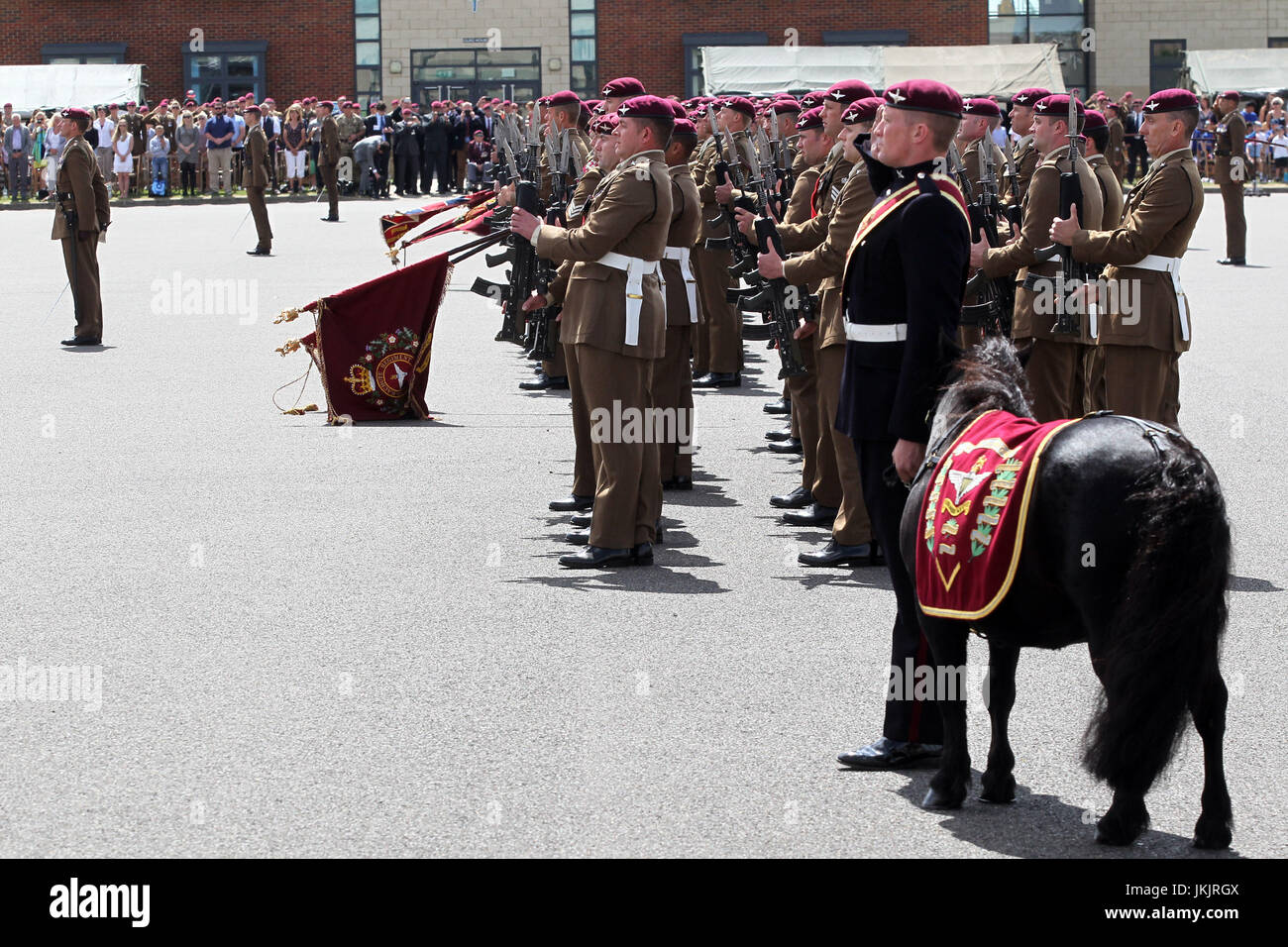 Prince Charles visits the Parachute Regiment at Merville Barracks in ...