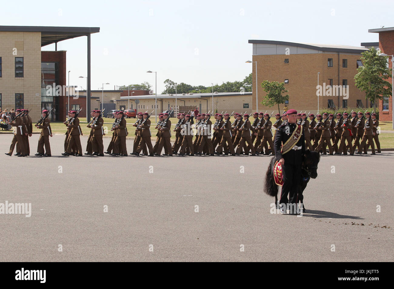 Prince Charles visits the Parachute Regiment at Merville Barracks in ...